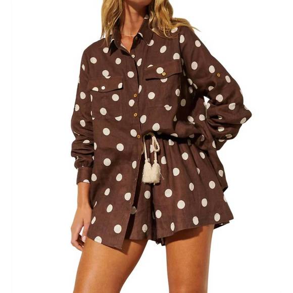 Kivari | Shorts | New Kivari Harper Short In Chocolate | Poshmark